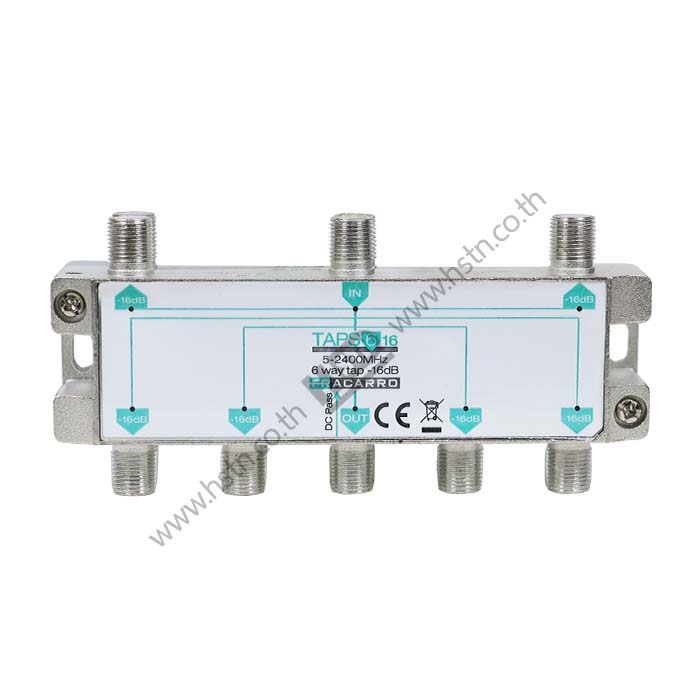TAPS6 Tapoff 6 way tap loss xx dB 5-2400MHz - hstn
